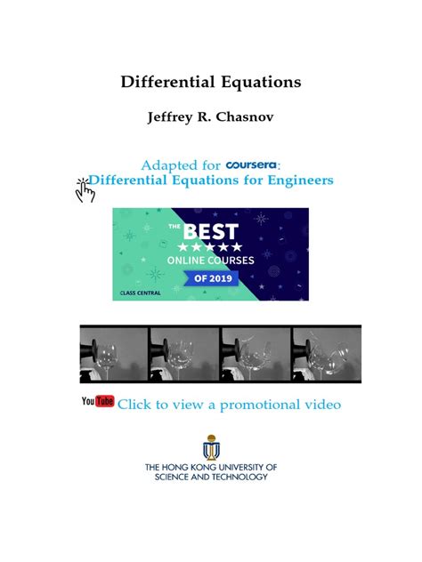 Differential Equations Pdf Integral Trigonometric Functions