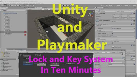 Unity And Playmaker Lock And Key System In Ten Minutes Youtube