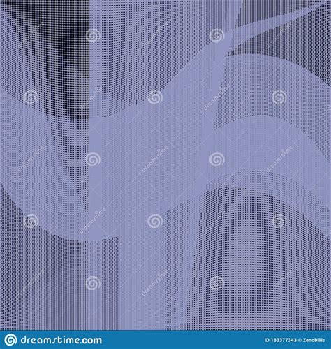 Abstract Blue Geometric Halftone Pattern Soft Dynamic Lines Stock Vector Illustration Of