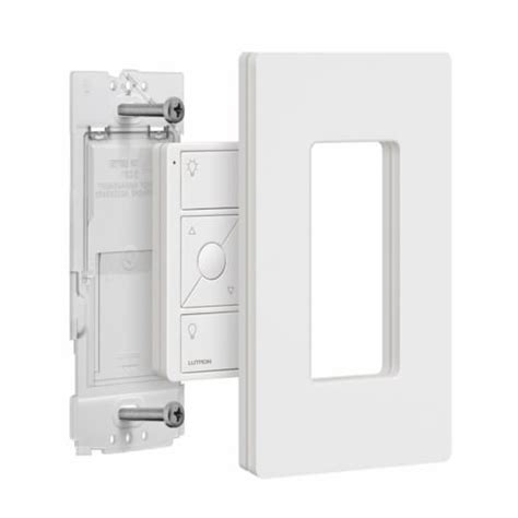 Lutron Pico Push Button Switch Receptacle White 1 Pk Total Qty 1 Each Pack Qty 1 Count