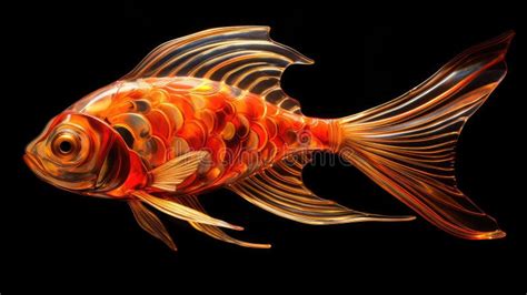 Translucent Stained Glass Fish Stock Illustration Illustration Of