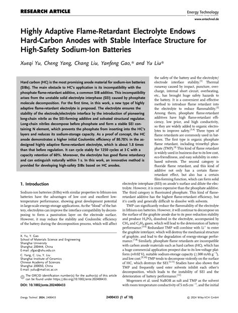 Highly Adaptive Flame‐retardant Electrolyte Endows Hard‐carbon Anodes