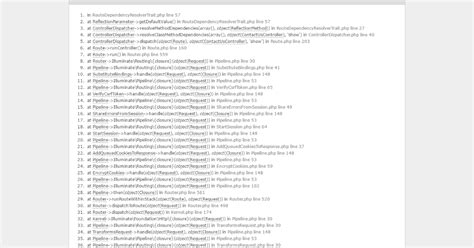 Laravel Solution Laravel 54 Internal Error Failed To Retrieve The