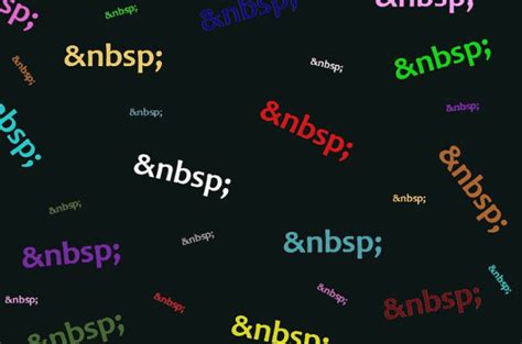 Как ставить пробел Html