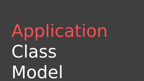 PPTX UML Application Class Model DOKUMEN TIPS