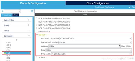 stm32cubemx 31 使用硬件fmc读写sdram（w9825g6kh） mculover666的技术博客 51cto博客
