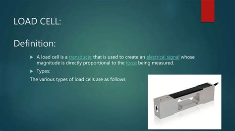 Load Cell Transducer PPTX