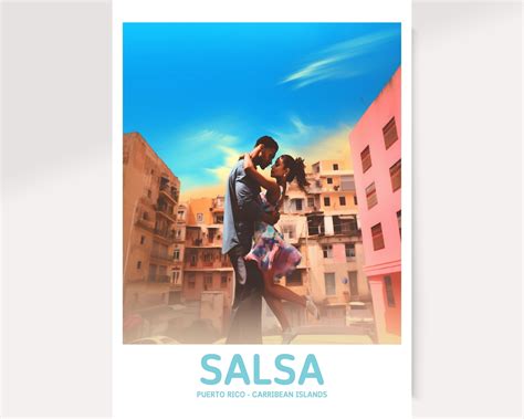 Printable Salsa Dance Poster Salsa Wall Art Ideal For Salsa Dancer T