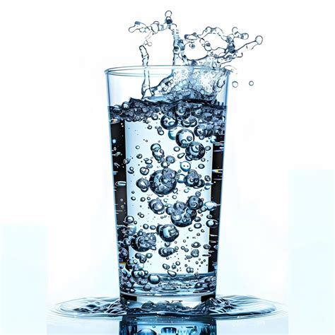 Fizzy Bubbles In Water From Effervescent Tablet Pill In Realistic Soda