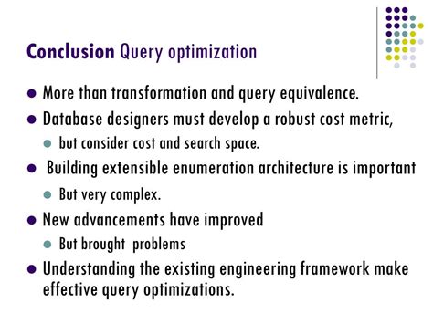 PPT An Overview Of Query Optimization PowerPoint Presentation Free Download ID