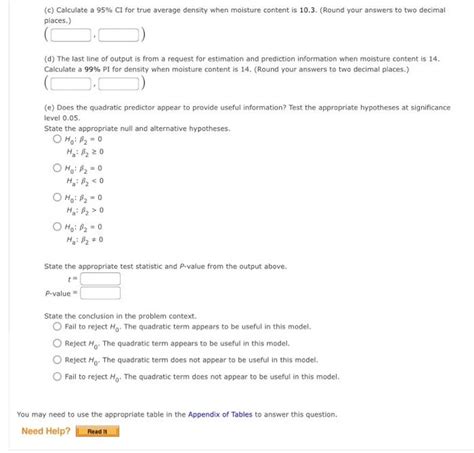 Solved The Article Pi Ntent Data From A G A Di B W Wer