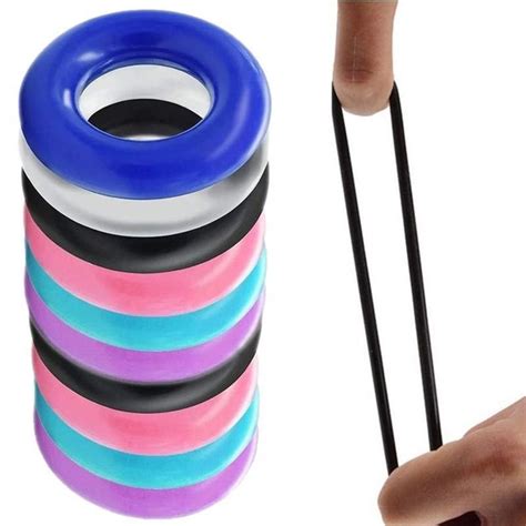 1 10pcs Silicone Penis Rings Mens Lock Sperm Ring Extension Time