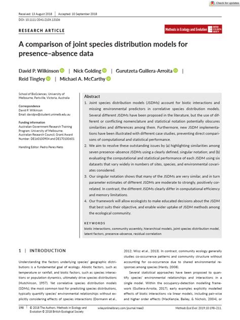 Methods Ecol Evol 2018 Wilkinson Pdf Linear Regression Dependent And Independent Variables