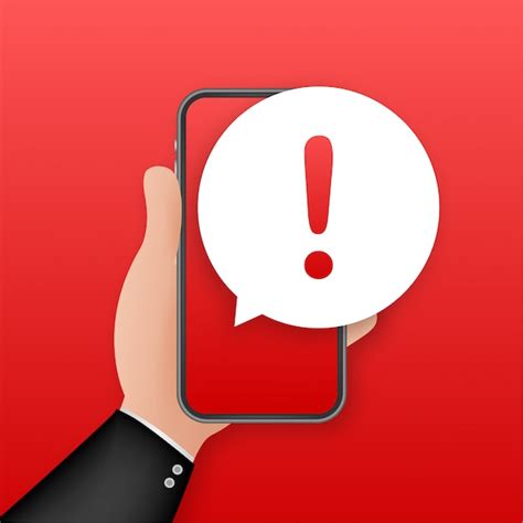 premium vector alert message mobile notification danger error alerts