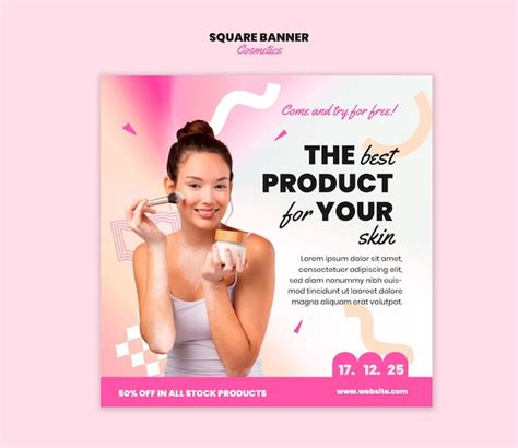 Cosmetic Template Design Free Psd