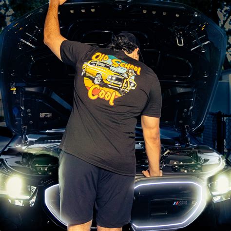 Vim Old School Cool T Shirt Black Vim Tools