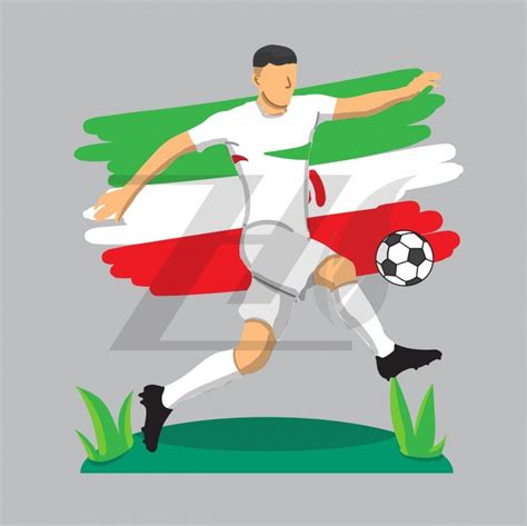 دانلود وکتور تصویر بازیکن فوتبال دانلود رایگان فایل لایه باز، Psd