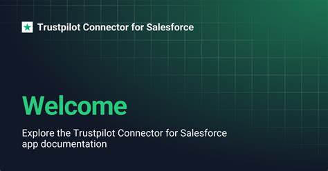 Welcome Trustpilot Connector For Salesforce