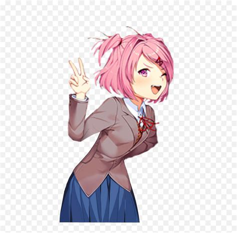 Banner Pose Into A Full Sprite Natsuki Ddlc Pngnatsuki Png Free