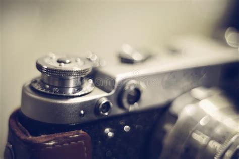 Background With The Vintage Analog Film Camera Stock Image Image Of