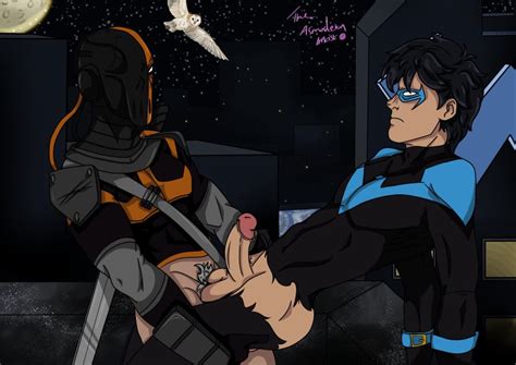Rule 34 Batman Series Dc Dc Comics Deathstroke Dick Grayson Gay