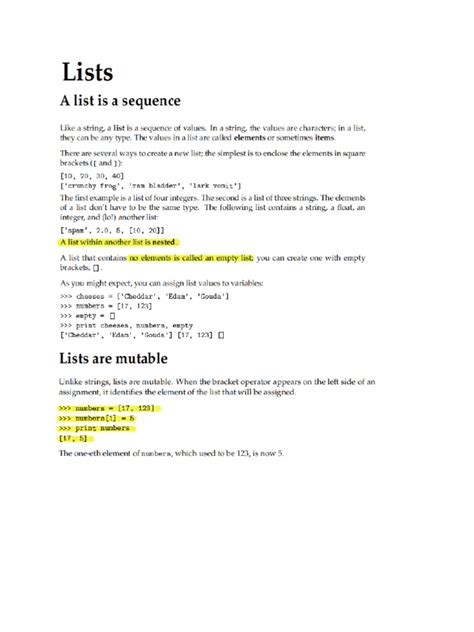 PDF Python Lists DOKUMEN TIPS