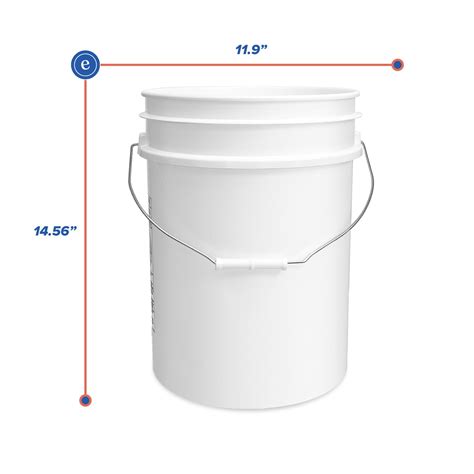 Standard 5 Gallon Bucket Dimensions Size Measurements Explained
