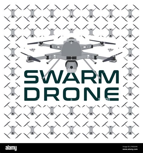 Swarm Drone Kamikaze Suicide Uav Vector Illustration Stock Vector Image And Art Alamy