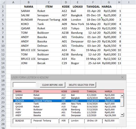 Excel Userform Update Data Gratis File Download