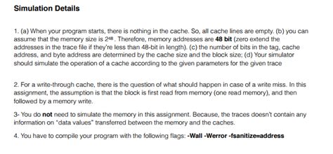 Cache Simulator Make A Few Changes In The C Code On Chegg Com