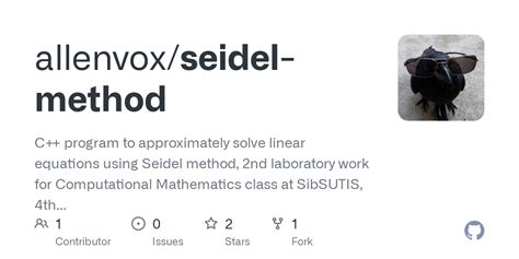 Github Allenvoxseidel Method C Program To Approximately Solve