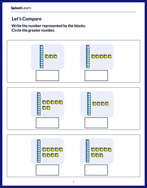 Comparing Place Value Worksheets