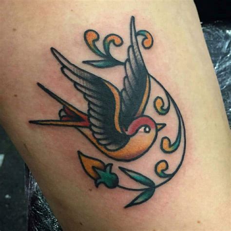 Old School Tattoo Sparrow