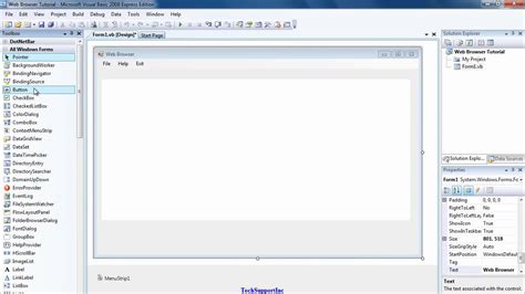 Visual Basic 2008 How To Create Your Own Web Browser Youtube