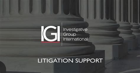 Igi Investigative Group International Litigation Support