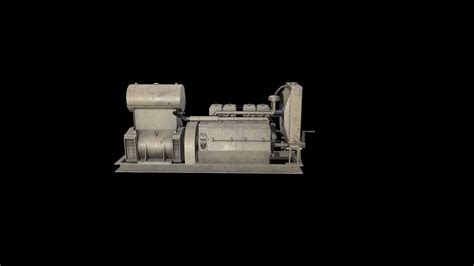 3d Model Genrator Diesel Engine Vr Ar Low Poly Cgtrader