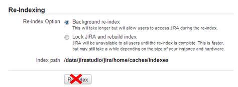 disable the jira reindex button the friendly developer