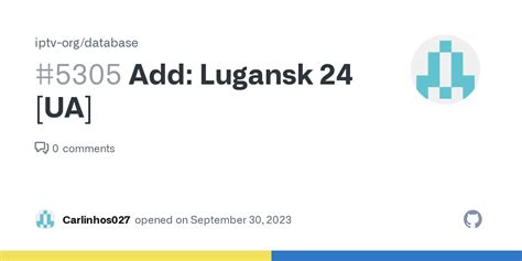 Add Lugansk 24 Ua · Issue 5305 · Iptv Orgdatabase · Github