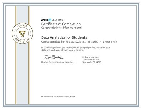 Irfan Mansoori On Linkedin Succesfully Completed Course Data Analytics Dr Ashish Malik Shubha