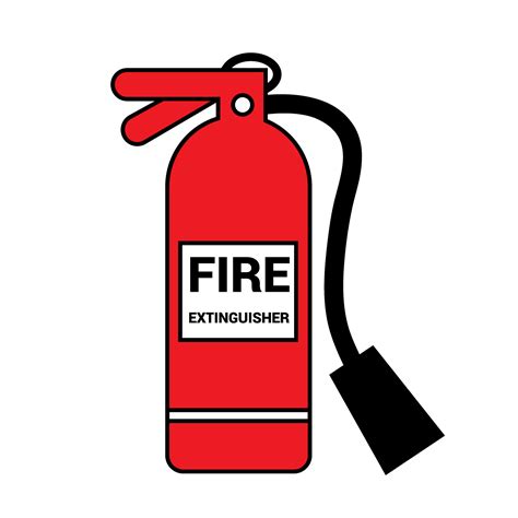 Fire Extinguisher Icon Vector Firefighter Illustration Sign Help
