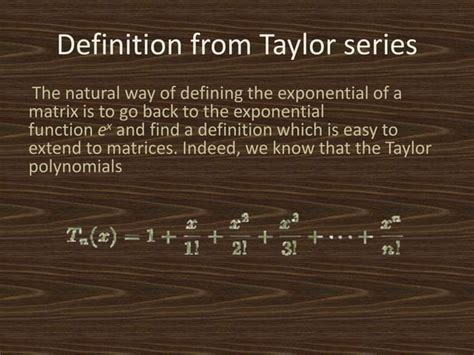 Matrix Exponential Pptx