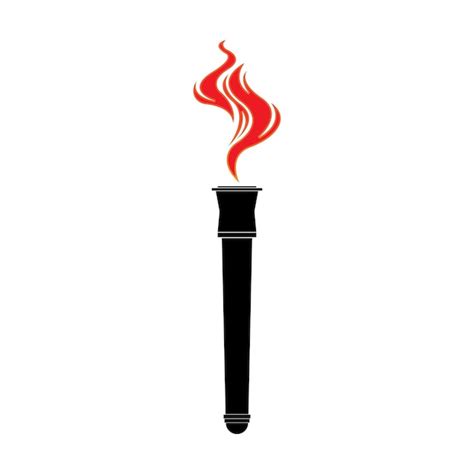 Premium Vector Torch Vector Icon Illustration Design Template