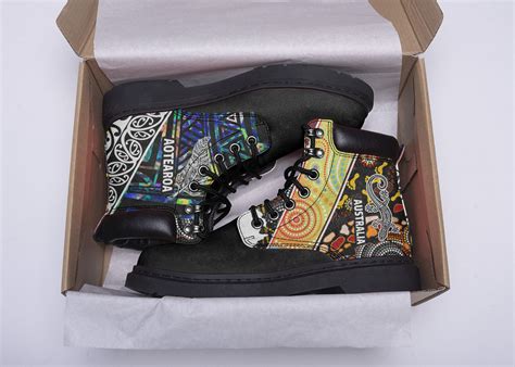 Australia Aboriginal Inspired All Season Boots Aotearoa And Australia