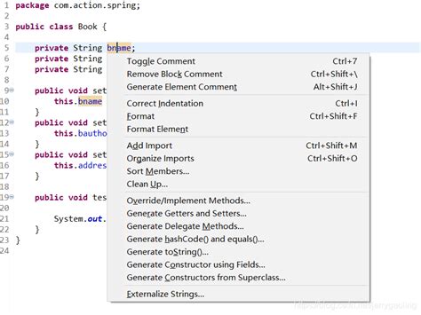 Eclipse中java编程时快速生成set和get方法java对象怎么一键生成set方法 Csdn博客