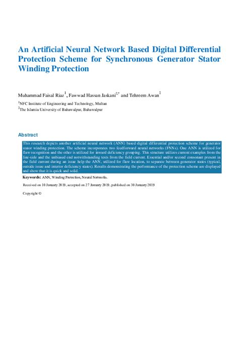 Pdf An Artificial Neural Network Based Digital Differential