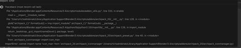 Unable To Activate Issue S Leger Archipack GitHub