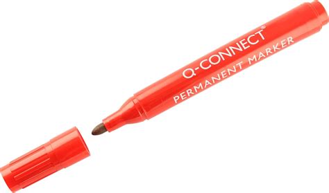 Q Connect Bullet Tip Permanent Marker Red Pack Of 10 Amazon Co Uk Office Products