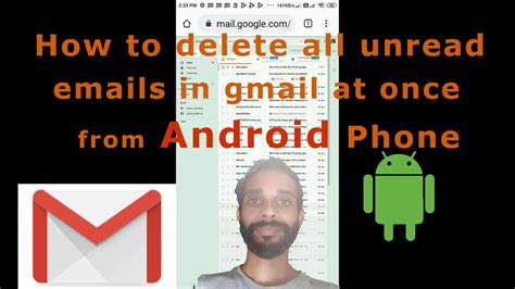 How To Delete All Unread Emails In Gmail At Once From An Android Phone YouTube
