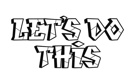 Vamos Hacer Esta Palabra Pintada Estilo Letrasvector Mano Dibujado