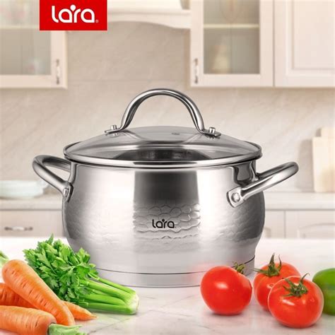 Кастрюля Lara, Нержавеющая сталь, 2,1 л - купить по выгодной цене в ...